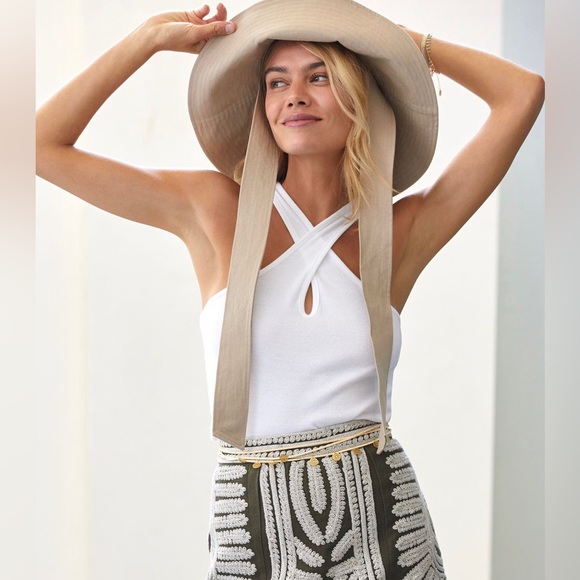 Anthropologie | Tops | Nwt Anthropologie Keyhole Halter Top Xl | Poshmark